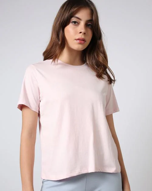 Buy Women Crew-Neck T-shirt Online at Best Prices in India - JioMart.