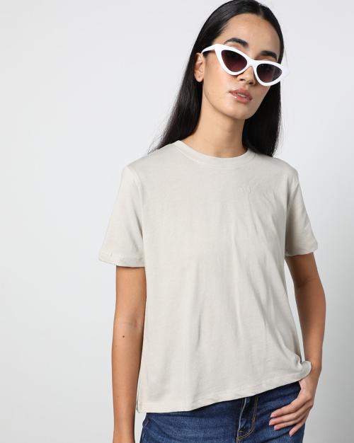 Buy Women Crew-Neck T-shirt Online at Best Prices in India - JioMart.