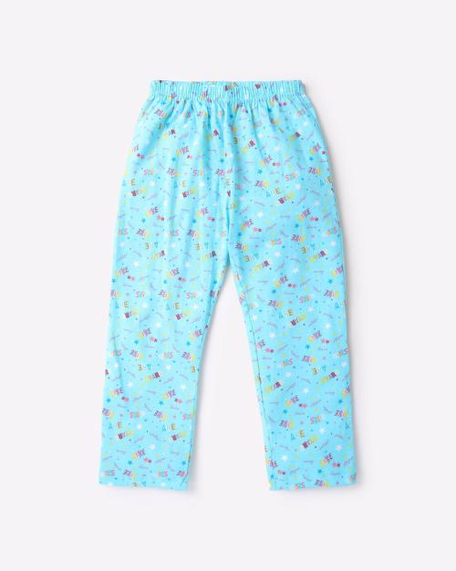 Buy Printed Pyjamas with Elasticated Waistband Online at Best Prices in ...