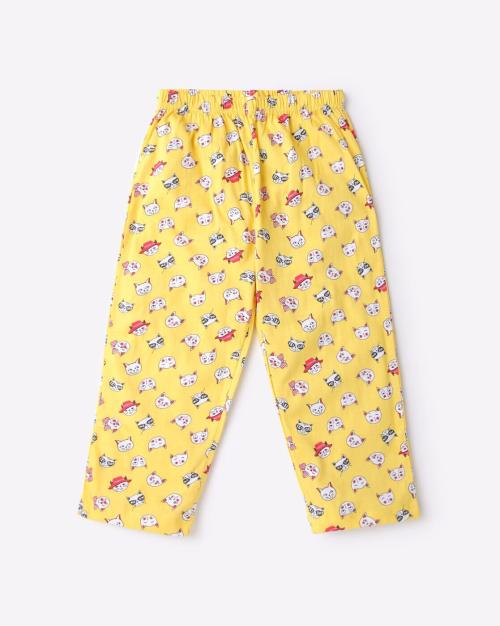 Buy Printed Elasticated Waist Pyjamas Online at Best Prices in India ...