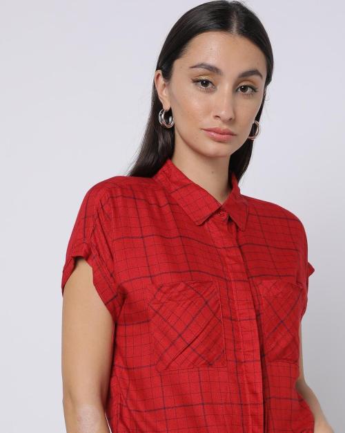 Buy Checked Top with Insert Pockets Online at Best Prices in India ...