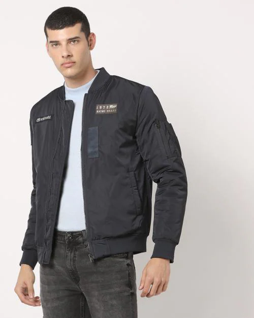 Buy Slim Fit Jacket with Insert Pockets Online at Best Prices in India ...