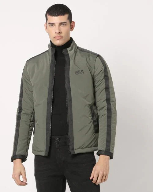 Buy Slim Fit Jacket with Insert Pockets Online at Best Prices in India ...