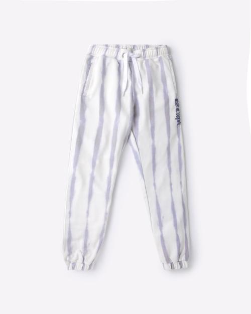 Buy Striped Joggers with Drawstring Waist Online at Best Prices in ...