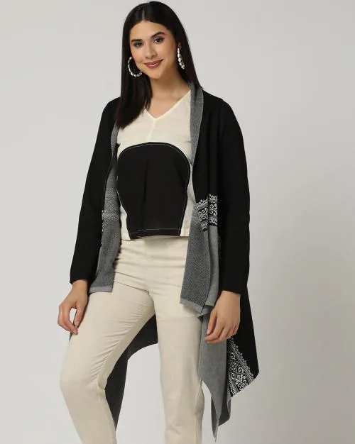 Buy Colourblock Waterfall Shrug Online at Best Prices in India - JioMart.