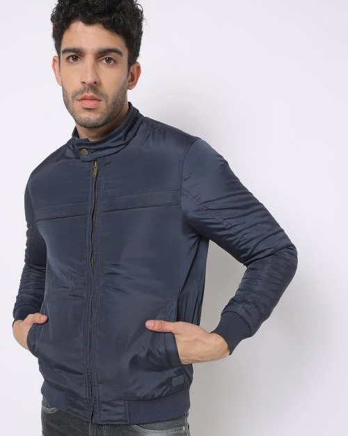 Buy Biker Jacket with Insert Pockets Online at Best Prices in India ...