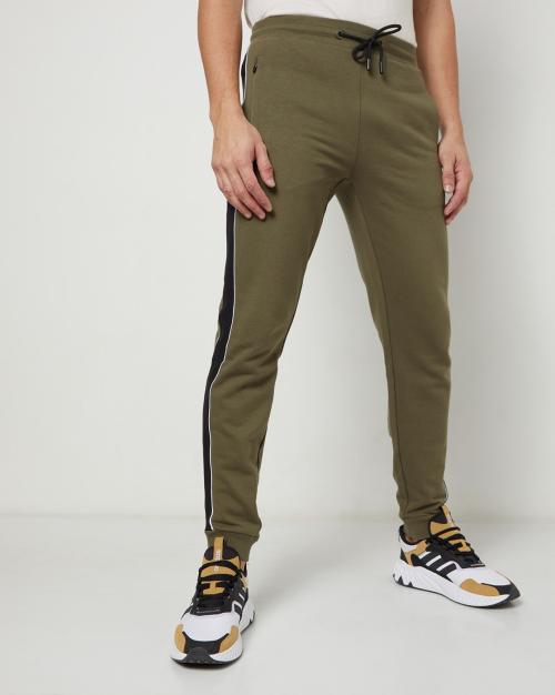 Buy Joggers with Contrast Side Panels Online at Best Prices in India ...