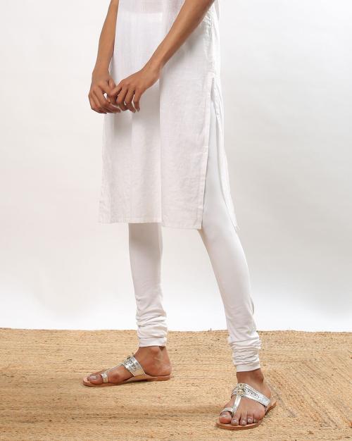 Buy Women Churidar Leggings with Elasticated Waistband Online at Best ...