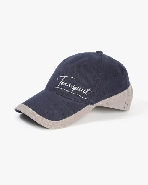 Buy Men Colourblock Brand Print Snapback Cap Online at Best Prices in ...