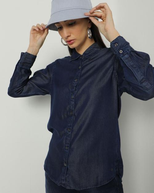 Buy Shirt with Curved Hem Online at Best Prices in India - JioMart.