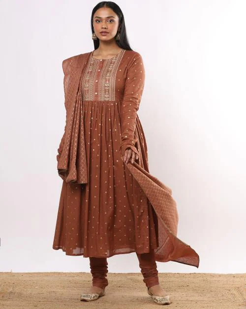 Buy Women Embroidered Anarkali Kurta Suit Set Online at Best Prices in India - JioMart.