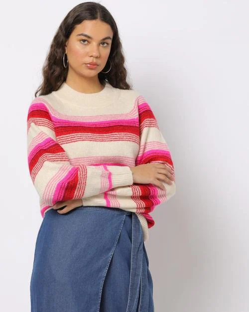 Buy Ribbed Crew-Neck Sweater Online at Best Prices in India - JioMart.