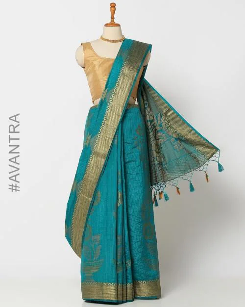 Buy Floral Zari Woven Saree Online at Best Prices in India - JioMart.