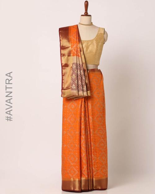 Buy Geometric Pattern Zari Saree Online at Best Prices in India - JioMart.