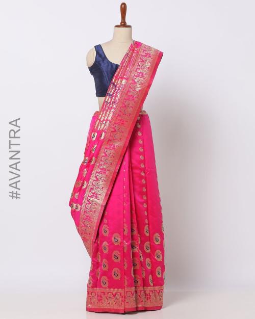 Buy Boota Printed Saree with Blouse Online at Best Prices in India ...