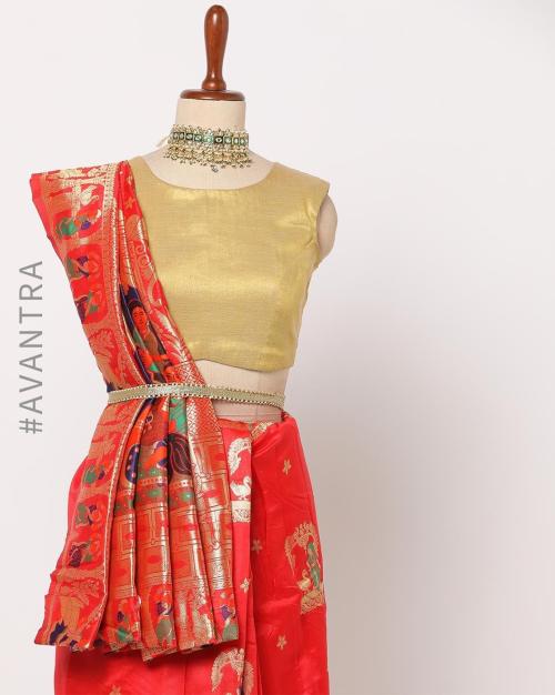 Buy Jacquard Boota Traditional Saree Online at Best Prices in India ...