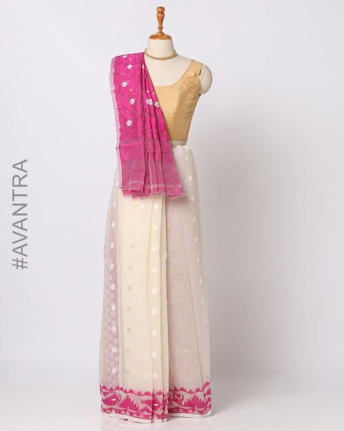 Buy Floral Pattern Jamdani Saree Online at Best Prices in India - JioMart.