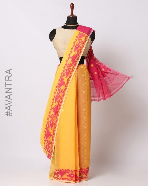 Buy Floral Pattern Jamdani Saree Online at Best Prices in India - JioMart.