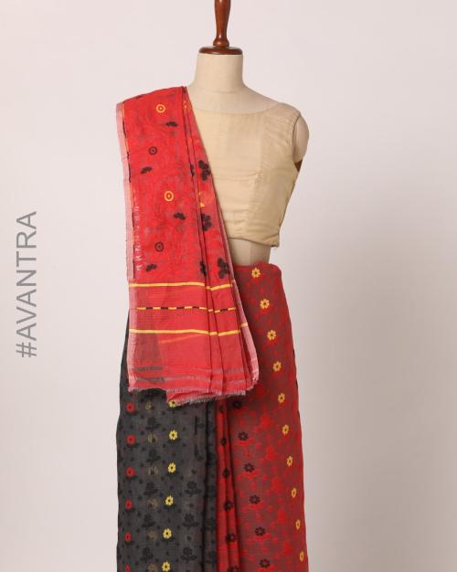 Buy Jamdani Floral Pattern Saree Online at Best Prices in India - JioMart.