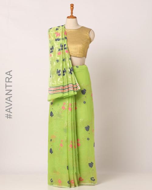 Buy Floral Pattern Jamdani Saree Online at Best Prices in India - JioMart.