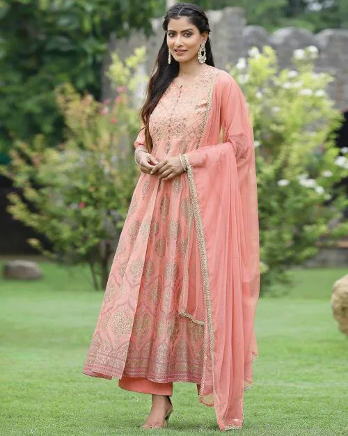 Buy Embroidered Kurta Suit Set Online at Best Prices in India - JioMart.