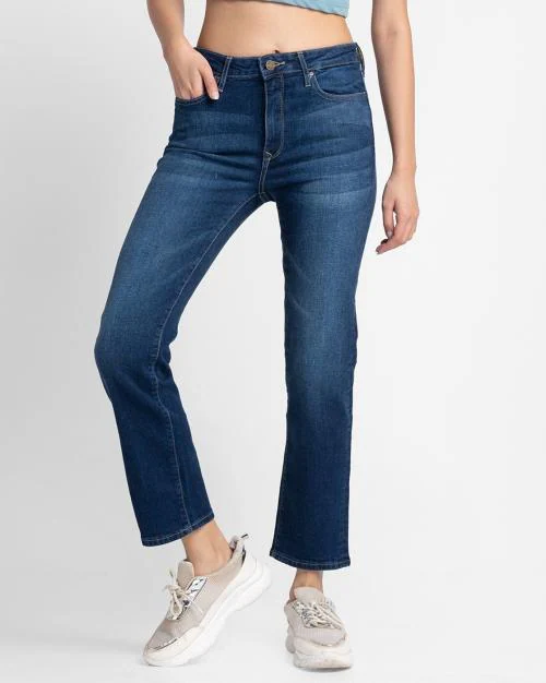 Buy Lightly Washed Straight Emma Fit Jeans Online at Best Prices in ...