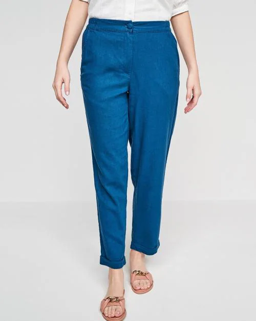 Buy Relaxed Fit Chinos with Insert Pockets Online at Best Prices in ...