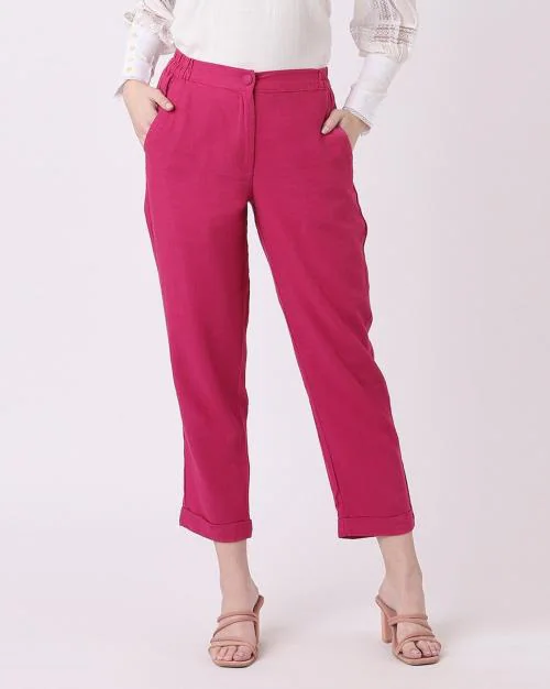 Buy Relaxed Fit Chinos with Insert Pockets Online at Best Prices in ...