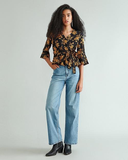 Buy Kethy Printed Wrap Top Online at Best Prices in India - JioMart.