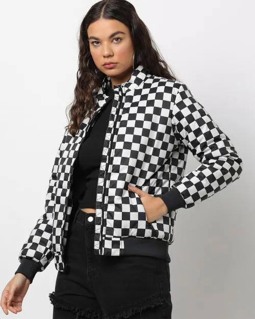 Buy Checked Bomber jacket Online at Best Prices in India - JioMart.