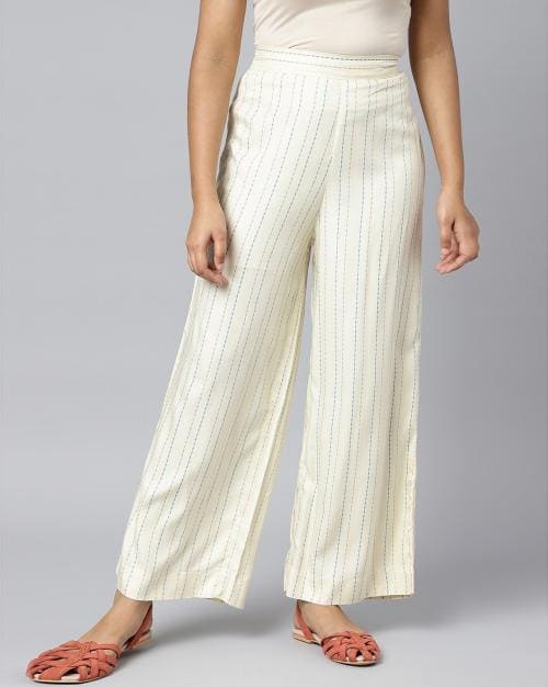 Buy Striped Straight Fit Palazzo Online at Best Prices in India - JioMart.