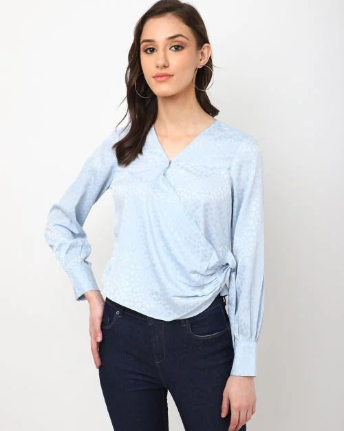 Buy V Neck Wrap Top Online at Best Prices in India - JioMart.
