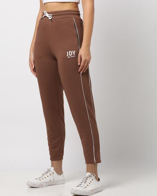 Buy Women Ankle-Length Track Pants with Drawstring Fastening Online at ...