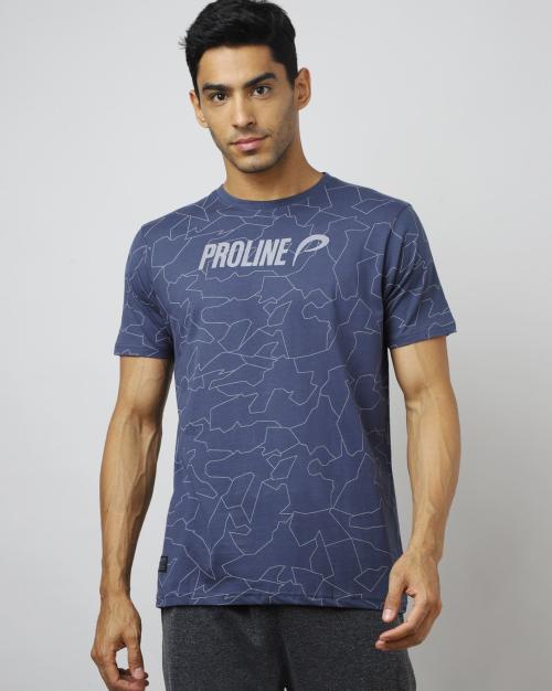 Buy Regular Fit Logo Print Crew-Neck T-Shirt Online at Best Prices in India - JioMart.