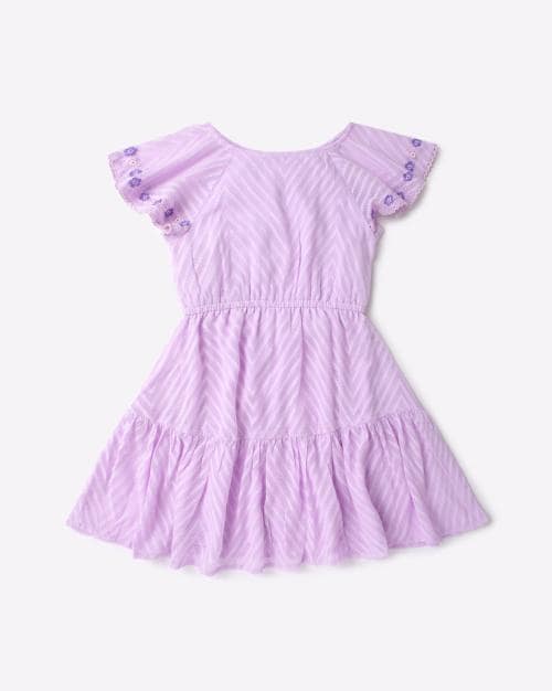 Buy Chevron Pattern Tiered Dress Online at Best Prices in India - JioMart.