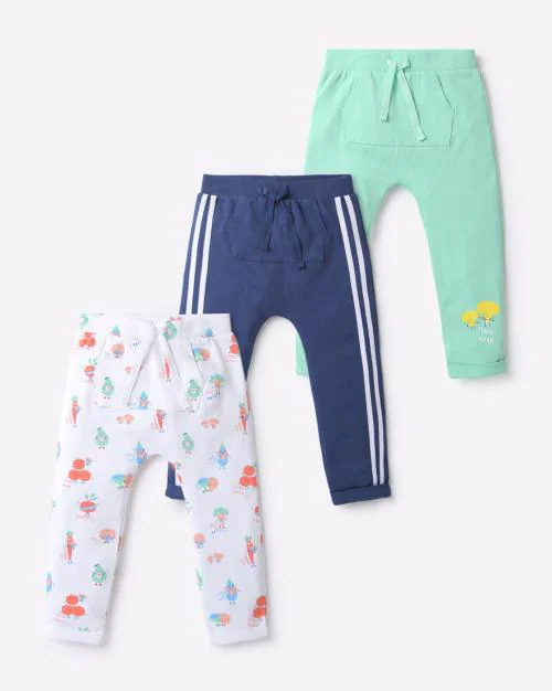 Buy Pack of 3 Joggers with Drawstring Waist Online at Best Prices in ...