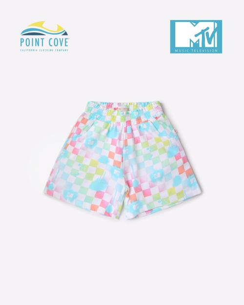 Buy MTV Checked Shorts with Elasticated Waist Online at Best Prices in ...
