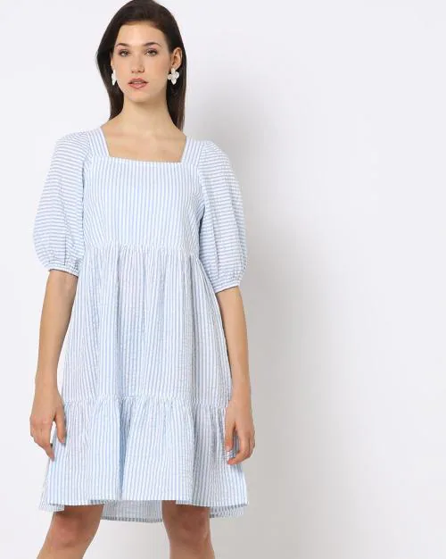 Buy Striped A-Line Dress Online at Best Prices in India - JioMart.