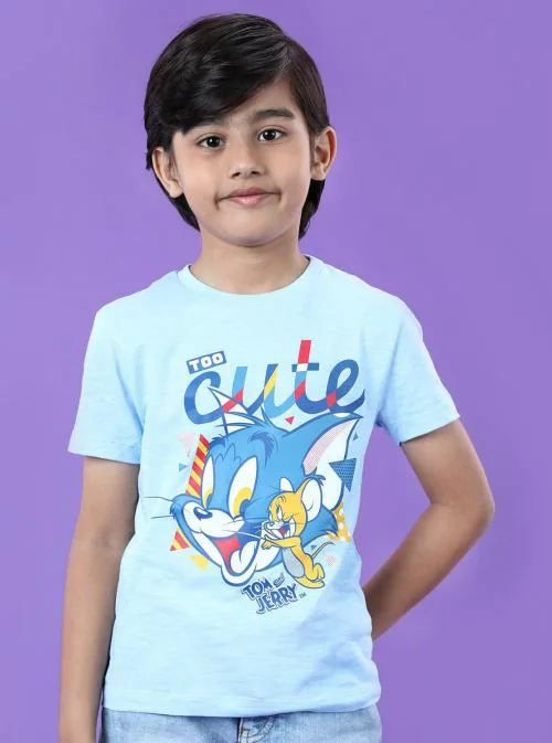 Buy Fashion Creek | Boy's T Shirt | Kids Boy's Wear | Character Merchandise | Tom & Jerry | LT ...