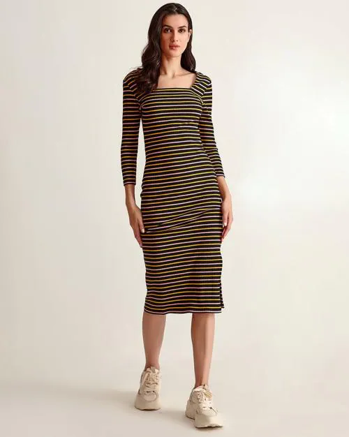 Buy Striped Bodycon Dress Online at Best Prices in India - JioMart.