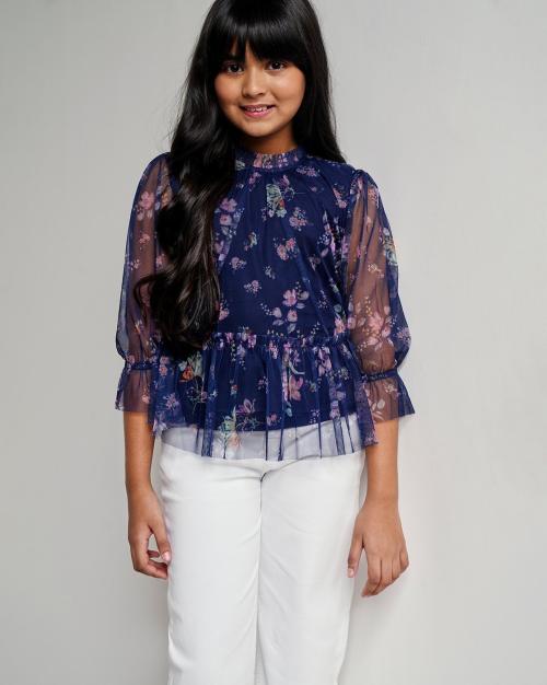 Buy Floral Print Flared Top Online at Best Prices in India - JioMart.