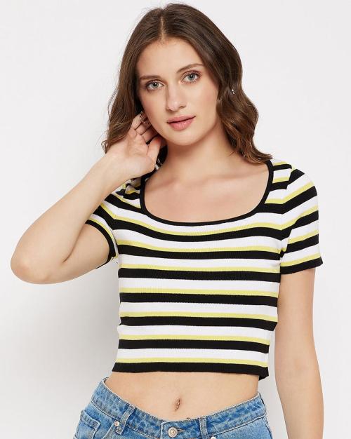 Buy Striped Crop Top Online at Best Prices in India - JioMart.