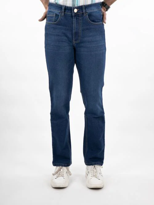 Buy Numero Uno Men's Dark Blue Low Rise Slim Fit Jeans Online at Best ...