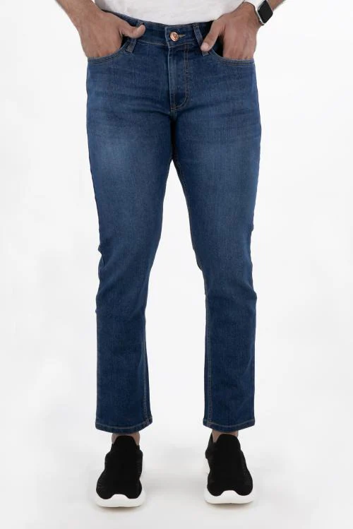 Buy Numero Uno Men's Dark Blue Low Rise Skinny Fit Jeans Online at Best ...