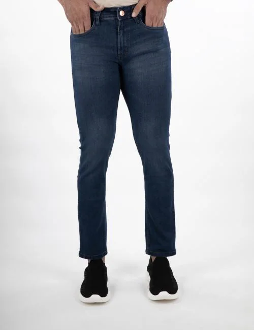 Buy Numero Uno Men's Dark Blue Low Rise Skinny Fit Jeans Online at Best ...