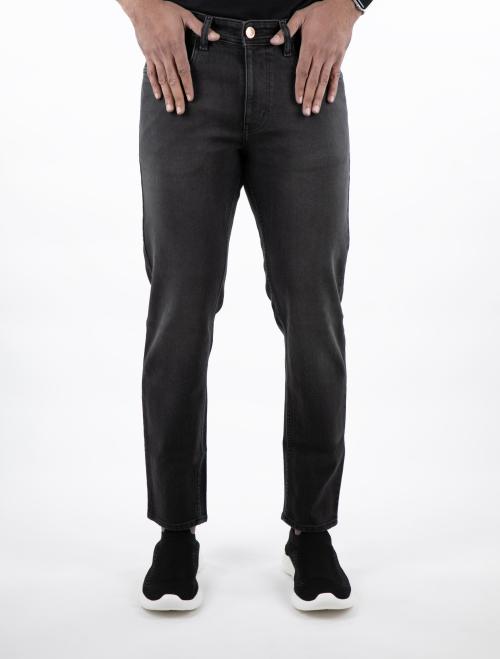 Buy Numero Uno Men's Black Mid Rise Tapered Jeans Online at Best Prices ...