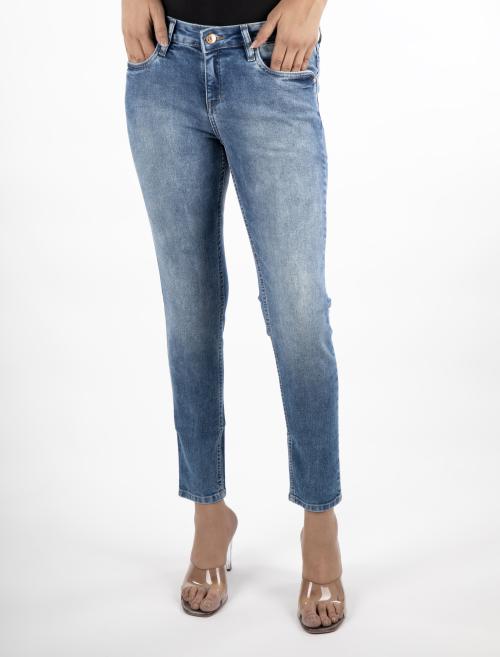 Buy Numero Uno Women's Blue Mid Rise Skinny Jeans Online at Best Prices ...