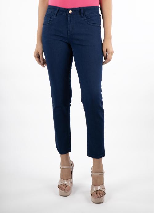 Buy Numero Uno Women's Dark Blue Mid Rise Skinny Jeans Online at Best ...