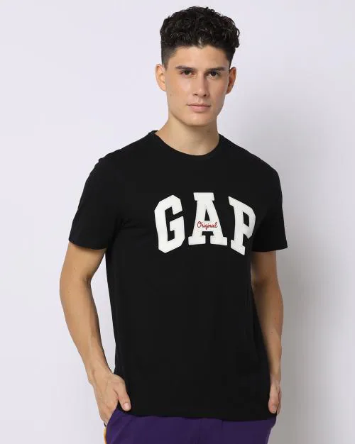 Buy Logo Print Crew-Neck T-Shirt Online at Best Prices in India - JioMart.