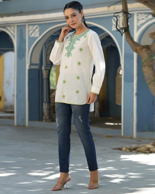 Buy Women Embroidered Tunic Online at Best Prices in India - JioMart.